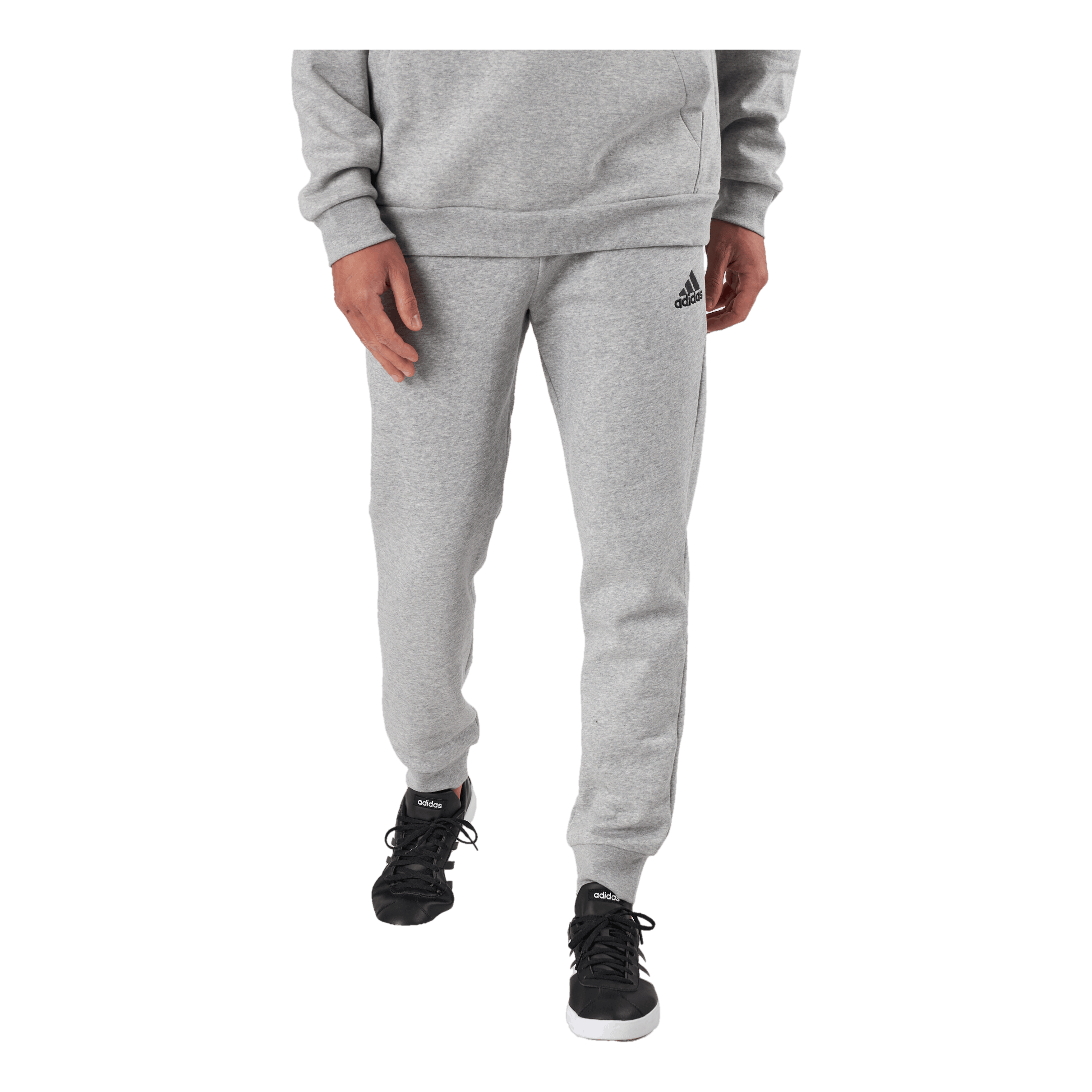 Adidas Essentials Fleece Regular Tapered Joggers Medium Grey Heather