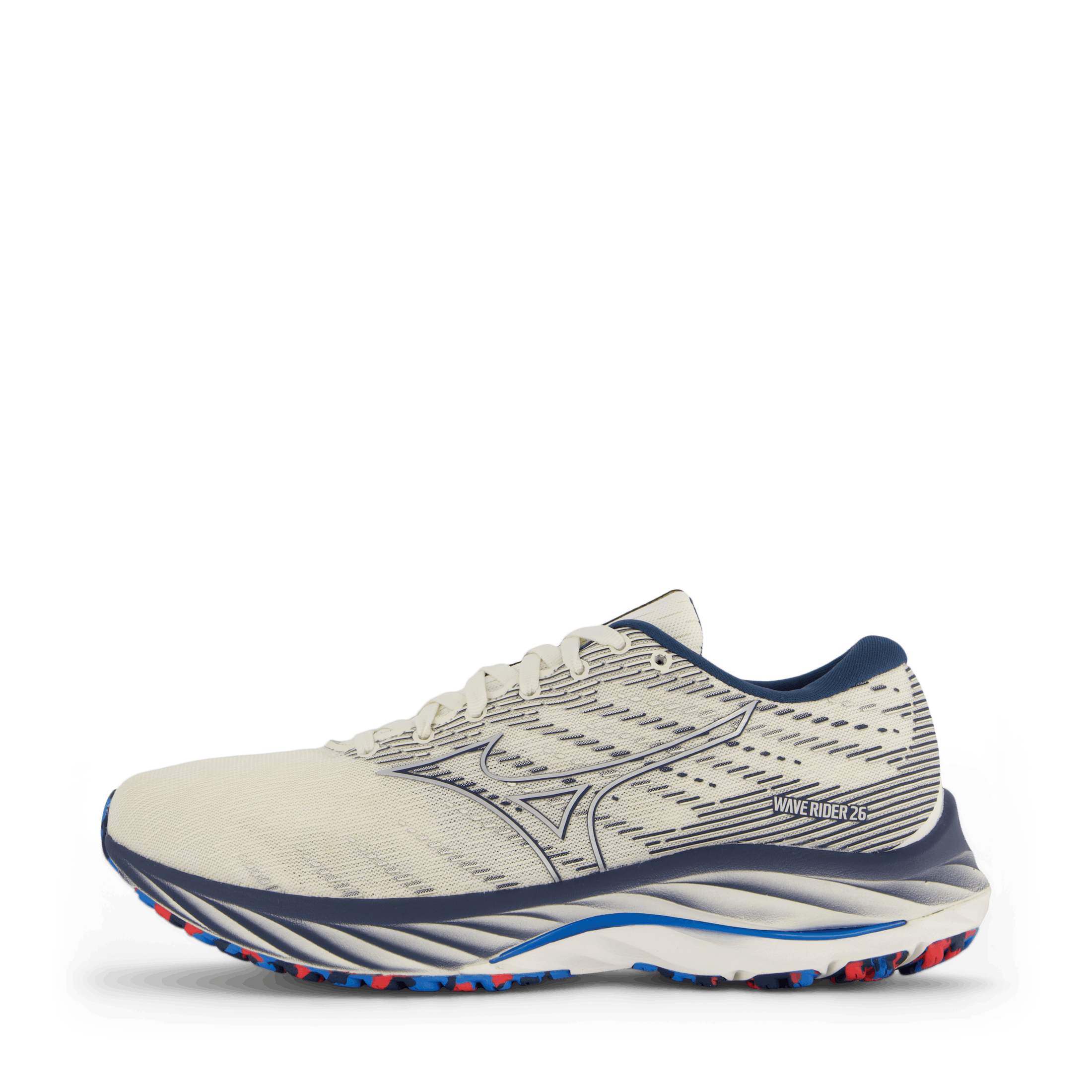 Mizuno Wave Rider 26 Snow White/silver/ibiza Blue – Sportamore.com