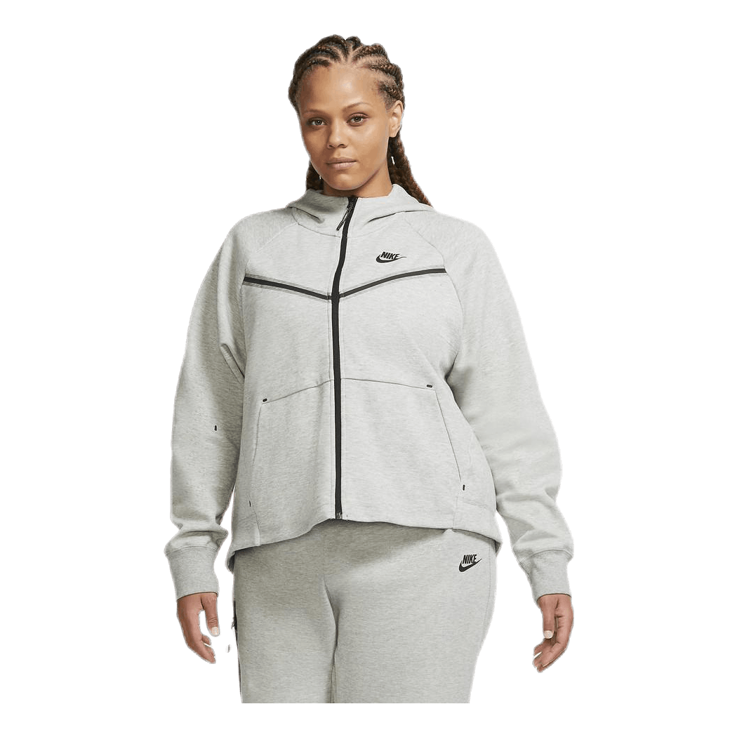 Nike Nsw tch flc wr hoody fz plus Grey – Sportamore.com