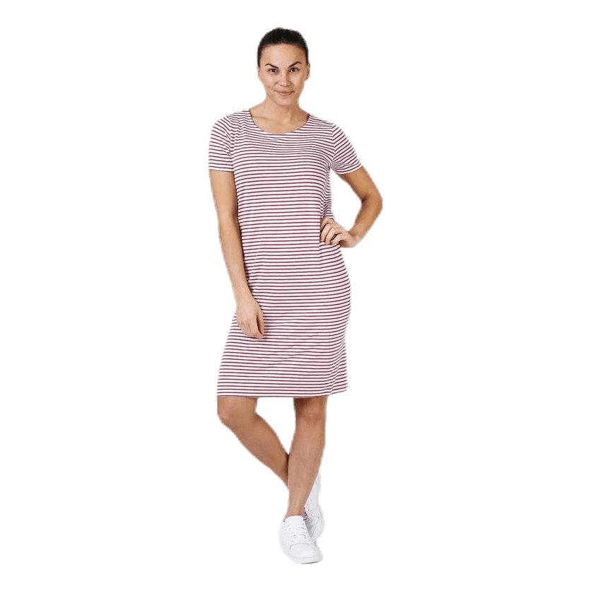 Pieces Billo Ss Dress White/Red – Sportamore.com