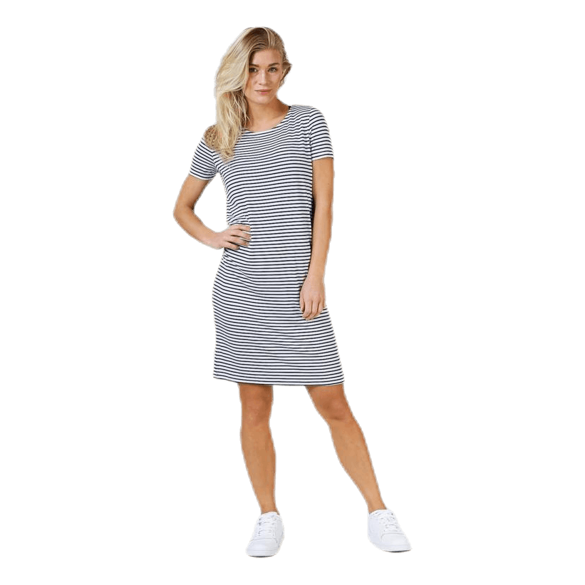 Pieces Billo Ss Dress Blue/White – Sportamore.com