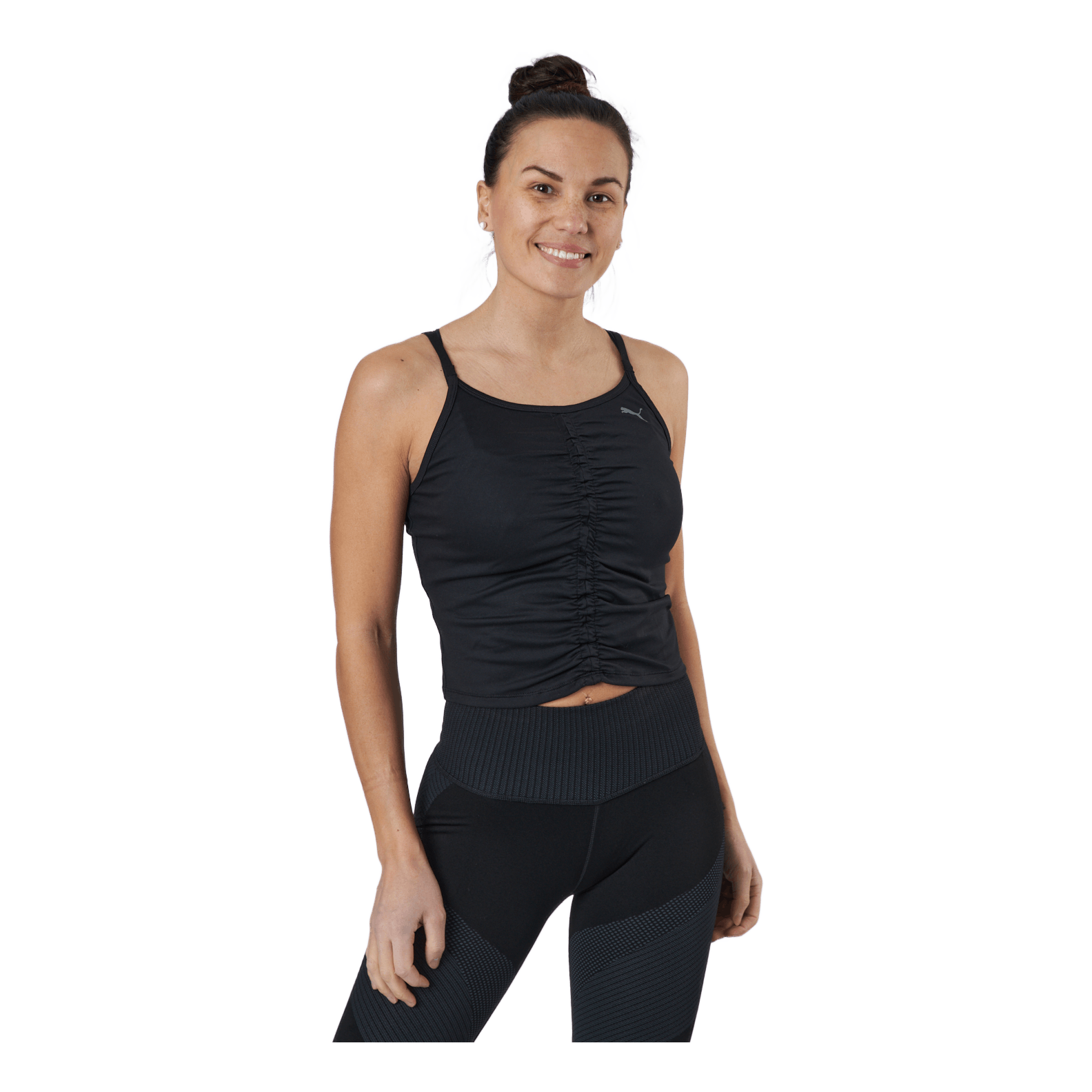 Puma Studio Foundation Ruched Tank Puma Black – Sportamore.com