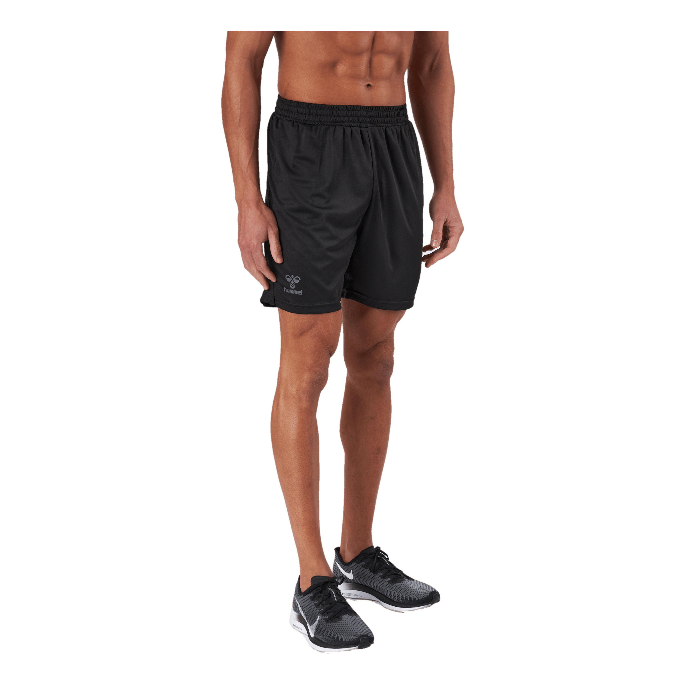 Hummel Hmlongrid Poly Shorts Jet Black/forged Iron – Sportamore.com